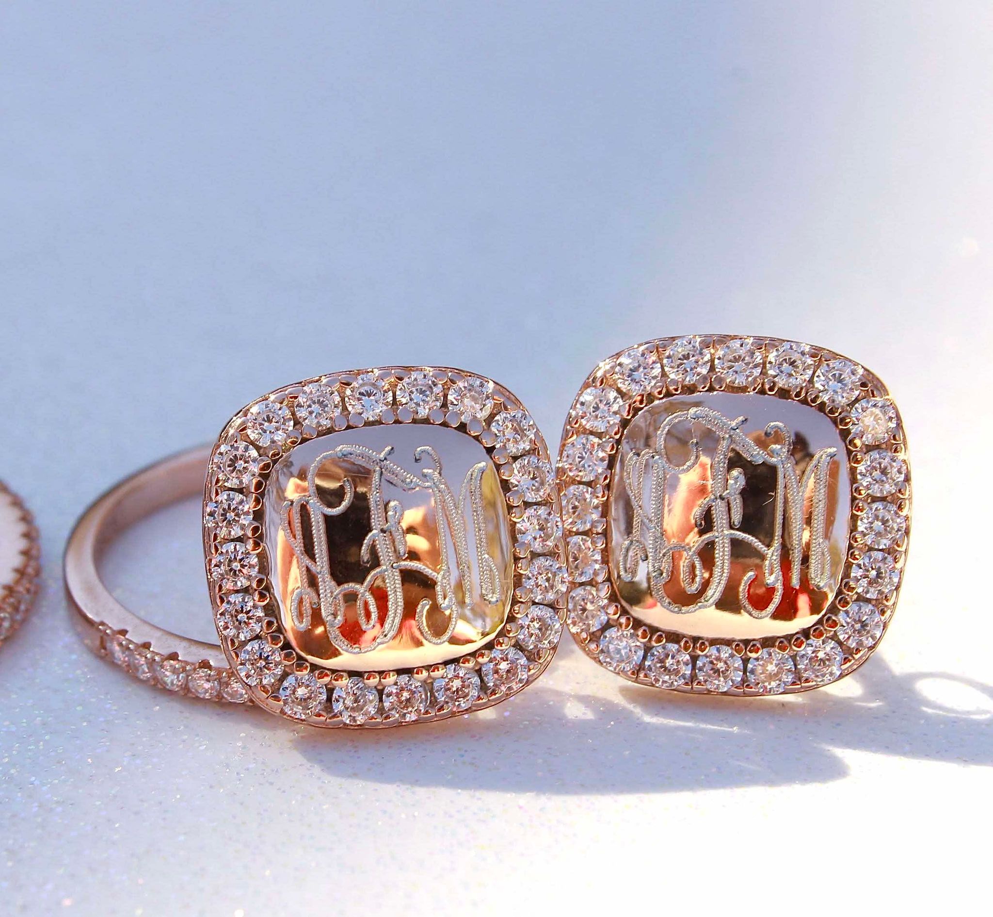 Monogram Earrings – Ashley Monogram